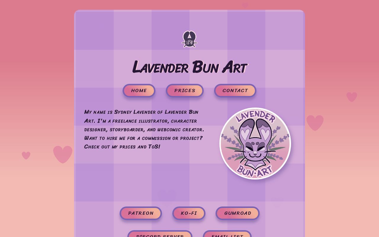 Lavender Bun Art